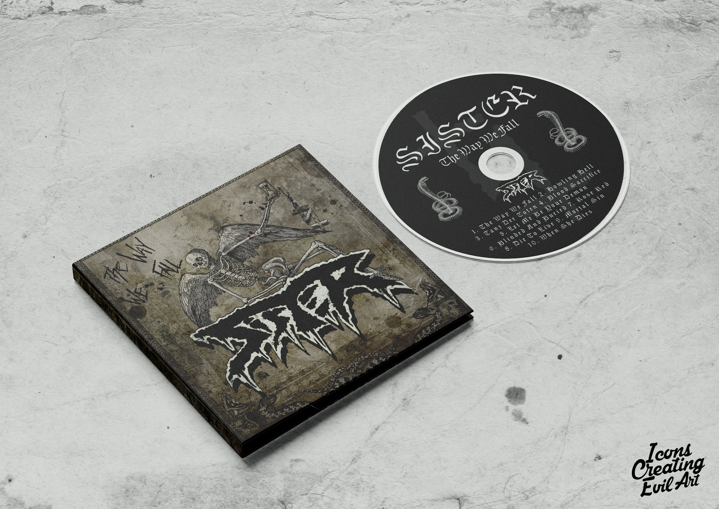 Sister – The Way We Fall (CD) – Icons Creating Evil Art